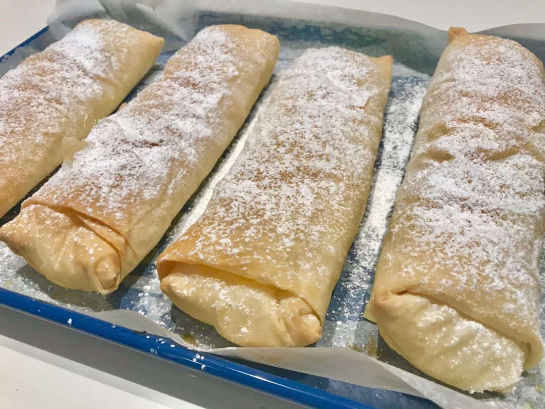 Our favourite Greek Bougatsa recipe - sweet custard pies